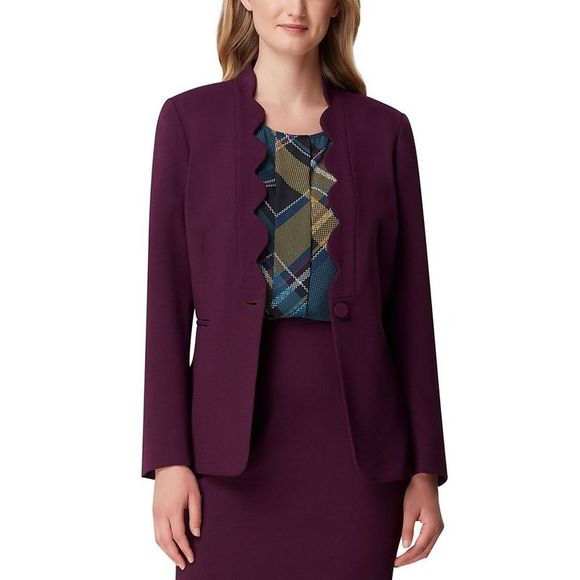 Tahari ASL | Jackets & Coats | Tahari Asl Petite Scallopededge Blazer ...